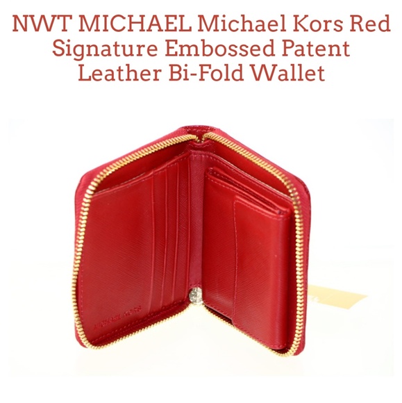 MICHAEL Michael Kors | Bags | Nwt Michael Kors Red Patent Leather ...